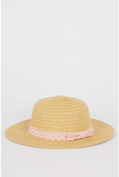 DeFacto Kız Çocuk Hasır Şapka W8375A622SM