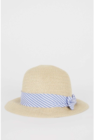 DeFacto Kız Çocuk Hasır Şapka W8380A622SM