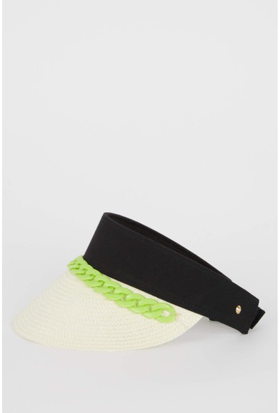 DeFacto Kadın Zincirli Vizör ŞAPKA W7216AZ22SM