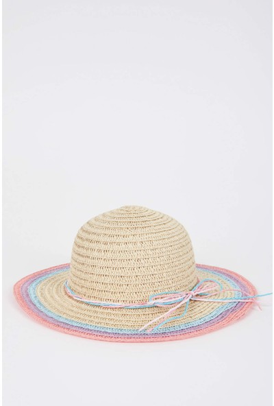 DeFacto Kız Çocuk Hasır Şapka N4135A622SM