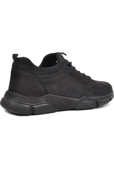 Hammer Jack Siyah Nubuk Deri Erkek Günlük Ayakkabı