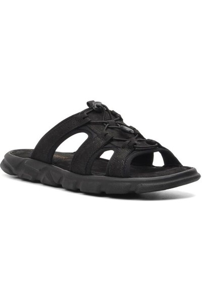 Voyager Siyah Nubuk Deri Erkek Terlik
