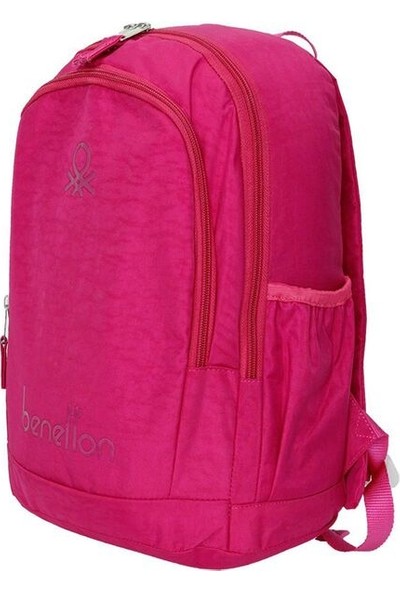 Benetton Fuşya Okul Sırt Çantası