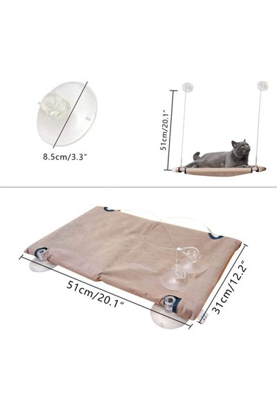 Pawise Cat Sunny Seat 51X31CM Kedi Cam Yatağı