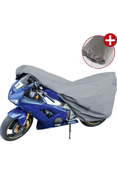 Husqvarna Sm 125 S Gri Arka Çantalı Miflonlu Motosiklet Brandası Husqvarna Sm 125 S Gri Arka Çantalı Miflonlu Motosiklet Brandası