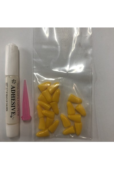 Atahan Pet Kedi Silikon Takma Tırnak Xs Sarı Atahan Pet Kedi Silikon Takma Tırnak Xs Sarı