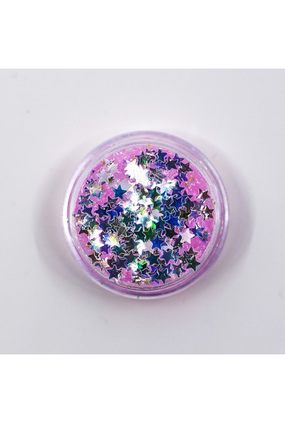 The Glitter Lab Jel Formlu Parlak Glitter - White Stars