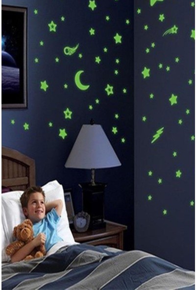 Daha Yok Mu Fosforlu Yapışkan Duvar Süsleri