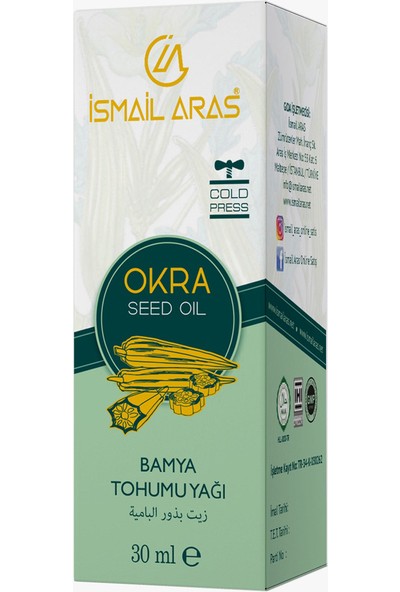 Ismail Aras Bamya Tohumu Yağı 2 Adet