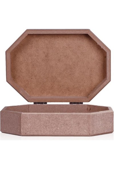 E Hobici Ahşap Sekizgen Kutu Küçük 17X14CM E Hobici Ahşap Sekizgen Kutu Küçük 17X14CM