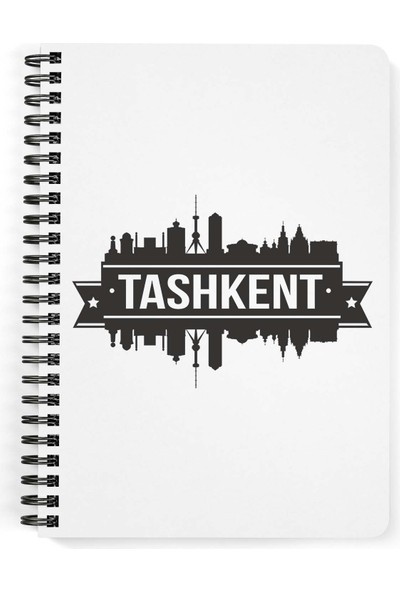 Astak Tashkent Baskılı Ahşap Kapaklı Defter 15X20 cm DFT2189