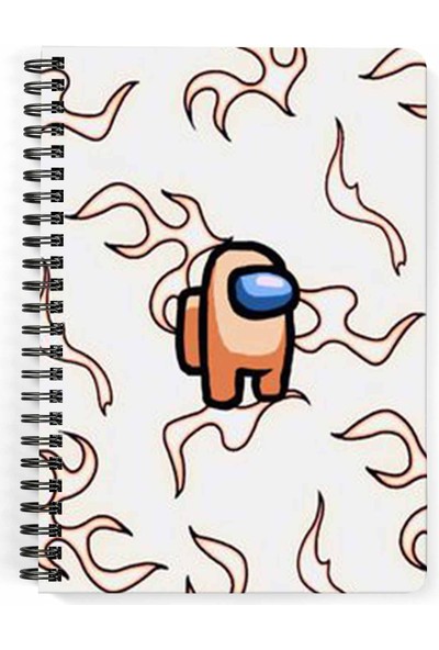 Astak Among Us Baskılı Ahşap Kapaklı Defter 15X20 cm DFT3146