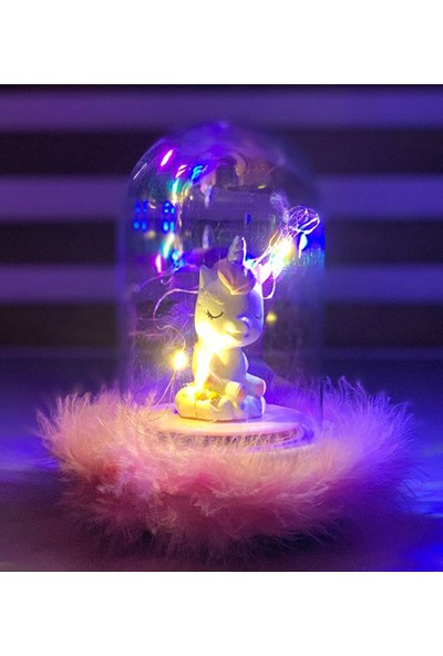 Arya Gift Unicorn Işıklı Müzikli Dönen Fanus Arya Gift Unicorn Işıklı Müzikli Dönen Fanus