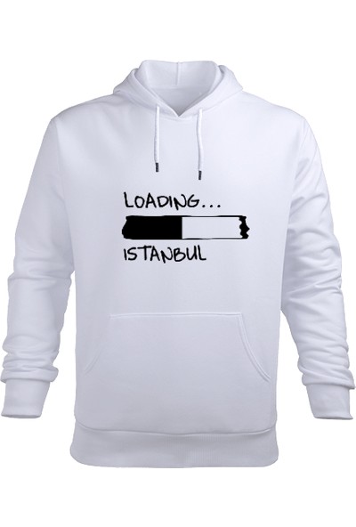 Loadıng Istanbul Erkek Kapüşonlu Hoodie Sweatshirt Loadıng Istanbul Erkek Kapüşonlu Hoodie Sweatshirt