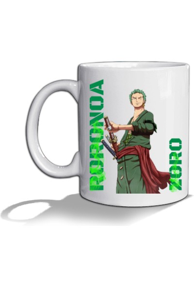 Tisho Roronoa Zoro Beyaz Kupa Bardak