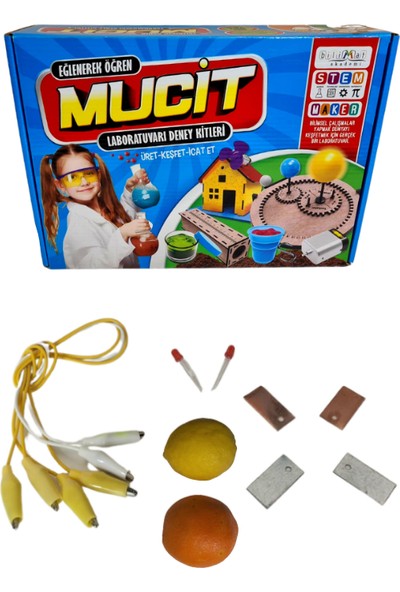 Mucit Laboratuvarı Bilimat Akademi Meyve ve Sebzelerden Elektrik Üretimi Deney Kiti