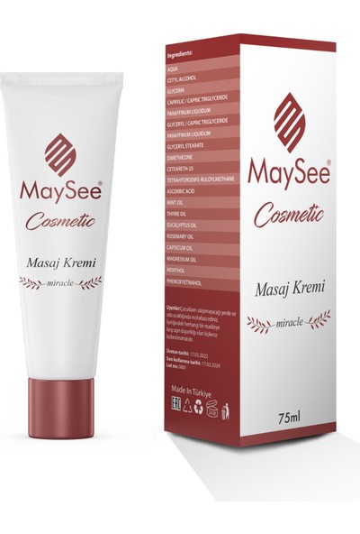 Maysee Isıtıcı ve Rahatlatıcı Kırmızı Masaj ve Vücut Jeli 75ML Maysee Isıtıcı ve Rahatlatıcı Kırmızı Masaj ve Vücut Jeli 75ML