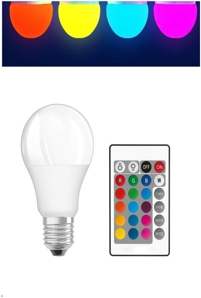 Form 9 W Renk Değiştirebilen Rgb LED Ampul Form 9 W Renk Değiştirebilen Rgb LED Ampul