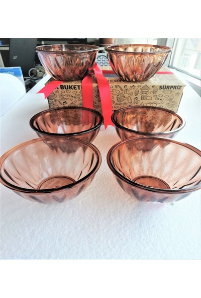 ( 6 Adet ) Tuffex Elmas Kristal Kase (0,30 Lt) ( 6 Adet ) Tuffex Elmas Kristal Kase (0,30 Lt)