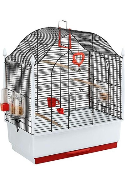 Ferplast Villa Kuş Kafesi Siyah Ferplast Villa Kuş Kafesi Siyah