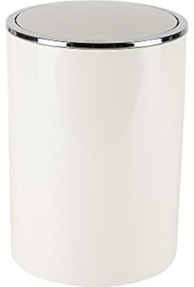 EKS Ticaret Evdedekorum Lenox Çöp Kovası 6 Lt Bej (E35) M-E35-09