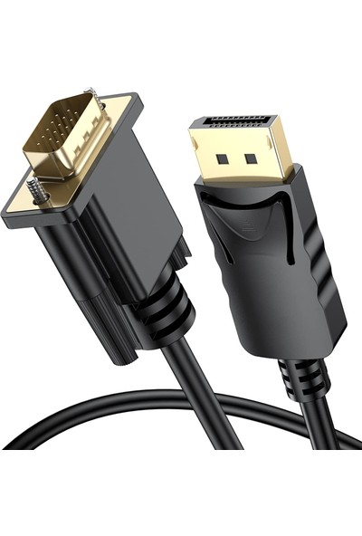 Aogo 1.8 Metre Display Port To VGA Kablo Display VGA Dp To VGA 1.8m Displayport Erkek VGA Erkek Kablo Aogo 1.8 Metre Display Port To VGA Kablo Display VGA Dp To VGA 1.8m Displayport Erkek VGA Erkek Kablo