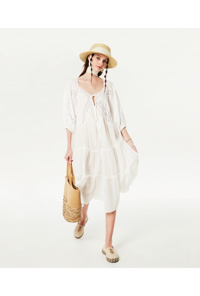 Twist Nakışlı Elbise