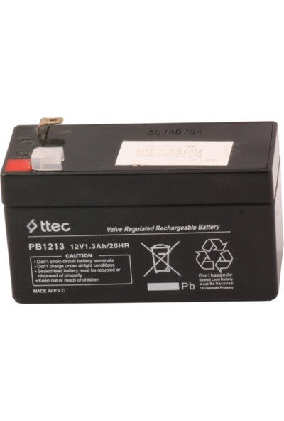 Ttec 12V 1.3AH Bakımsız Kuru Akü
