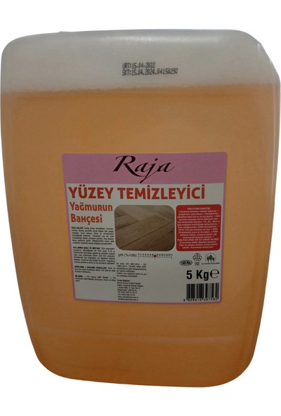 Raja Yağmurun Bahçesi Kokulu Yüzey Temizleyici 5 L