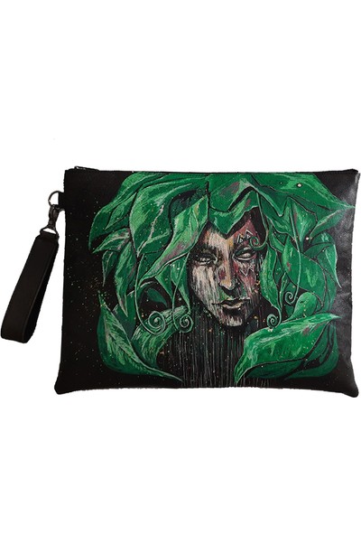 Filiz Engin Hakiki Deri Üzeri Resim Çalışmalı Portföy Çanta Filiz Engin Hakiki Deri Üzeri Resim Çalışmalı Portföy Çanta