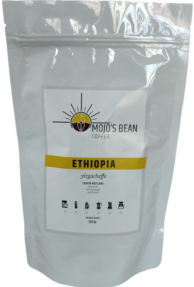 Mojo's Bean Ethiopia Yirgacheffe Çekirdek Kahve Mojo's Bean Ethiopia Yirgacheffe Çekirdek Kahve