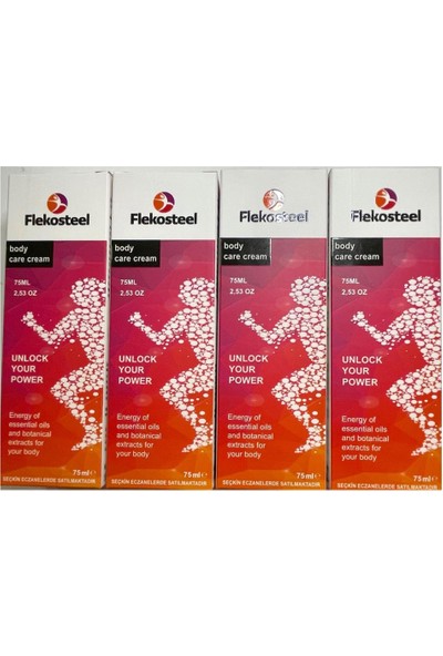 Flekosteel krem 75ml 4adet(orijinal-Bandorollu) Flekosteel krem 75ml 4adet(orijinal-Bandorollu)
