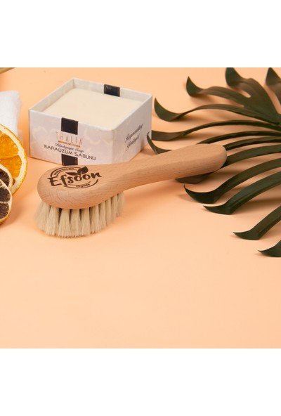 Efsoon Organics Bebek Saç Fırçası | Yeni Doğanlar ve Küçük Çocuklar Için | Doğal Yumuşak Keçi Kılları Efsoon Organics Bebek Saç Fırçası | Yeni Doğanlar ve Küçük Çocuklar Için | Doğal Yumuşak Keçi Kılları
