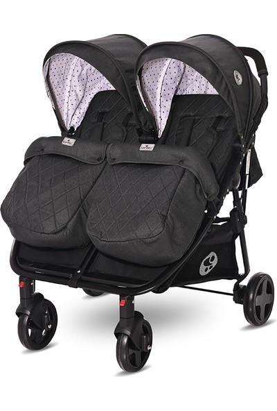 Lorelli Duo Ikiz Bebek Arabası – Black Dots Lorelli Duo Ikiz Bebek Arabası – Black Dots