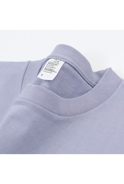 Huaxia Pamuk Düz Renk Yuvarlak Boyun T-Shirt (Yurt Dışından) Huaxia Pamuk Düz Renk Yuvarlak Boyun T-Shirt (Yurt Dışından)