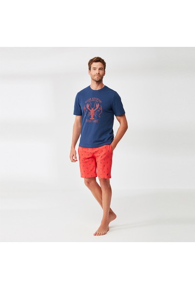 Nautıca Erkek Lacivert Pijama Takım M325SORTTK.LACI Nautıca Erkek Lacivert Pijama Takım M325SORTTK.LACI