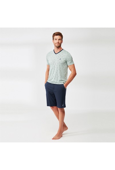 Nautıca Erkek Yeşil Pijama Takım M335SORTTK.YES