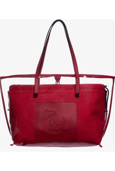 Nautıca Kadın Kırmızı Plaj Çantası CN3144T.6NR