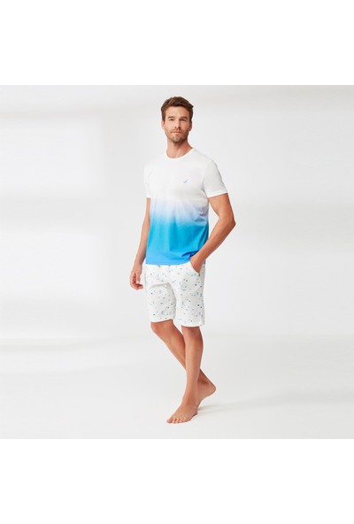Nautıca Erkek Beyaz Pijama Takım M332SORTTK.BEY