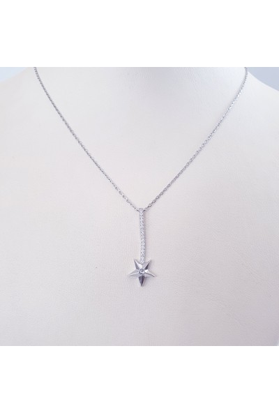 Magrib Kuyruklu Yıldız Model Bayan Gümüş Kolye Magrib Kuyruklu Yıldız Model Bayan Gümüş Kolye