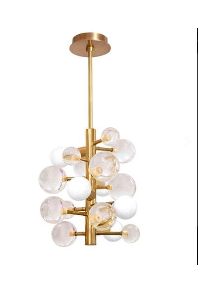 Karaca Design Gold Beyaz Camlı Sarkıt Avi̇ze Karaca Design Gold Beyaz Camlı Sarkıt Avi̇ze