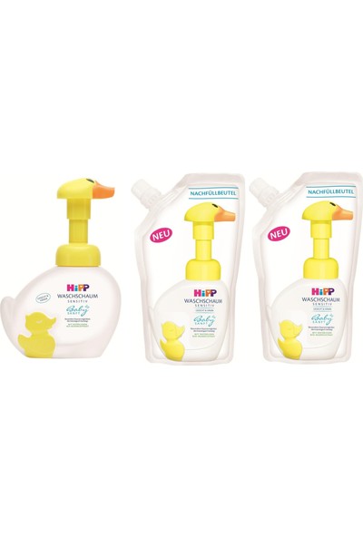 Hipp Organik El Yıkama Köpüğü 250 Ml+Hipp Babysanft El ve Yüz Yıkama Köpüğü Yedek 250 ml 2 Adet