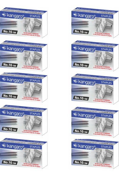 Kangaro Zımba Teli No:10-1m 1000'LI 10 Kutu 10000 Adet Kangaro Zımba Teli No:10-1m 1000'LI 10 Kutu 10000 Adet