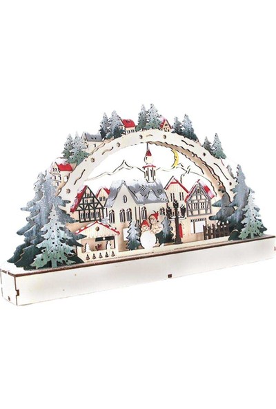 Baosity Noel Sahne Evi Köprüsü Işık Tatil Ev Masası Heykeli Süsler (Yurt Dışından) Baosity Noel Sahne Evi Köprüsü Işık Tatil Ev Masası Heykeli Süsler (Yurt Dışından)
