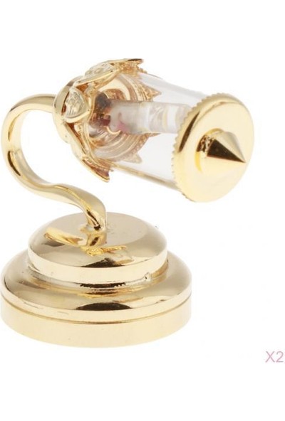 Baosity 1:12 Dollhouse Metal Temizle Abajur LED Duvar Lambası Işıkları Altın Baz Accs ile (Yurt Dışından) Baosity 1:12 Dollhouse Metal Temizle Abajur LED Duvar Lambası Işıkları Altın Baz Accs ile (Yurt Dışından)