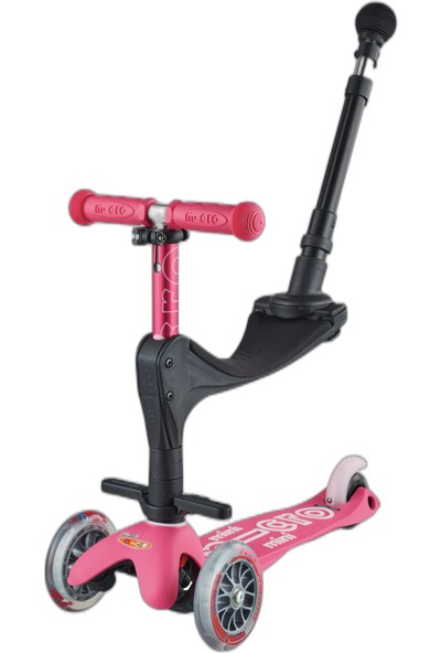 Micro Scooter Mını Mıcro 3 In 1 Deluxe Plus Pınk Çocuk Pembe Scooter MCR.MMD079 Micro Scooter Mını Mıcro 3 In 1 Deluxe Plus Pınk Çocuk Pembe Scooter MCR.MMD079