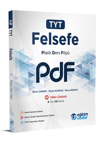 Eğitim Vadisi Tyt Felsefe Pdf (Planlı Ders Föyü) Eğitim Vadisi Tyt Felsefe Pdf (Planlı Ders Föyü)