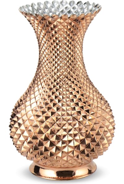 Morya Bakır Vazo Sadrazam Piramit Vazo