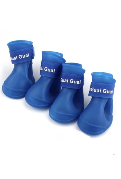 Ha Guai Köpek Silikon Ayakkabı Mavi S Beden