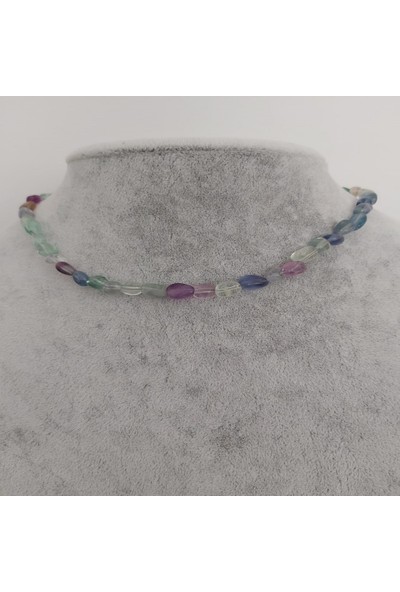 Hera Takı Atölyesi Florit Doğal Taş Kolye Hera Takı Atölyesi Florit Doğal Taş Kolye